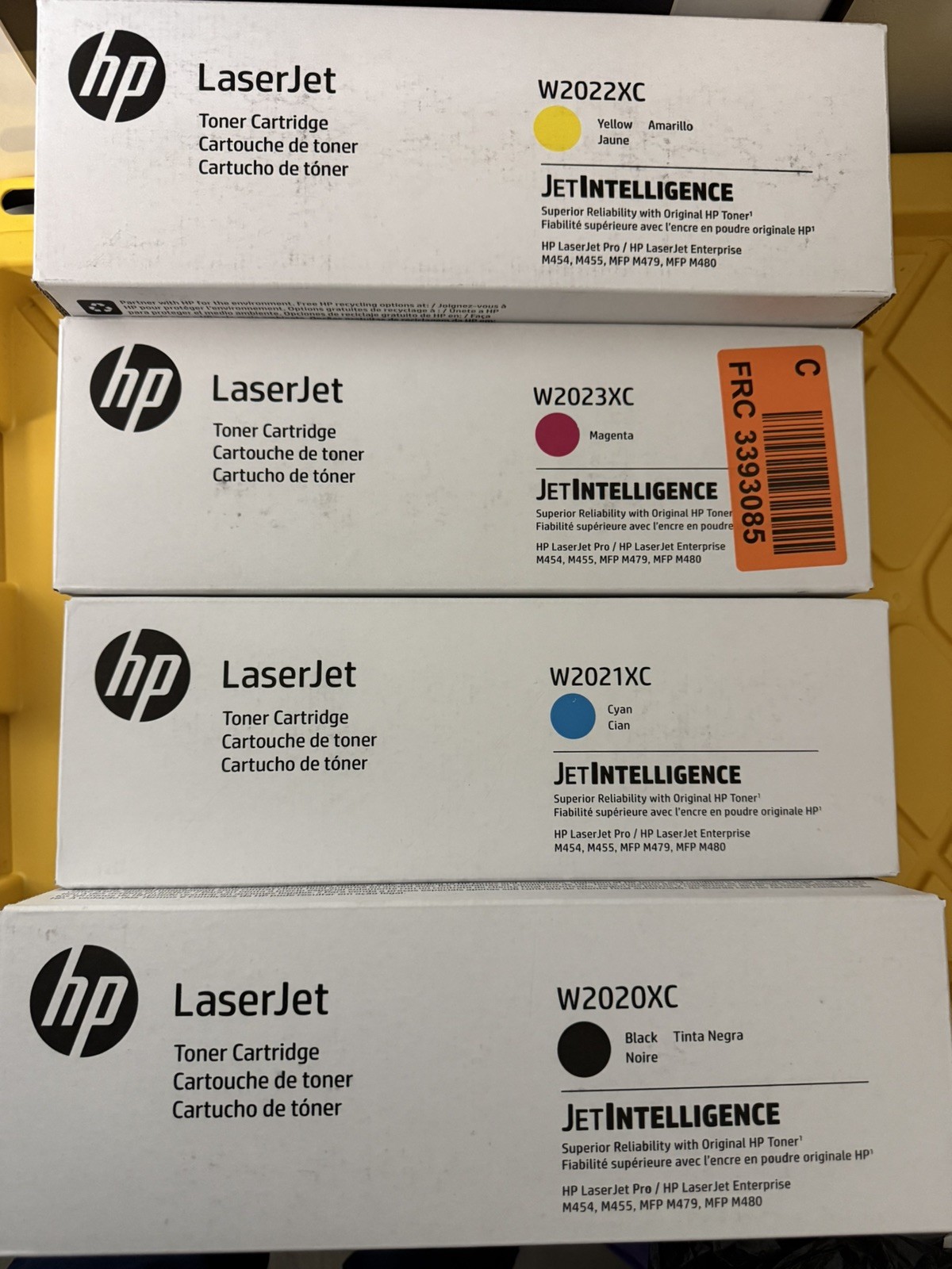 Set of 4 New HP 414X W2020XC, W2021XC, W2022XC, W2023XC, Toner ...