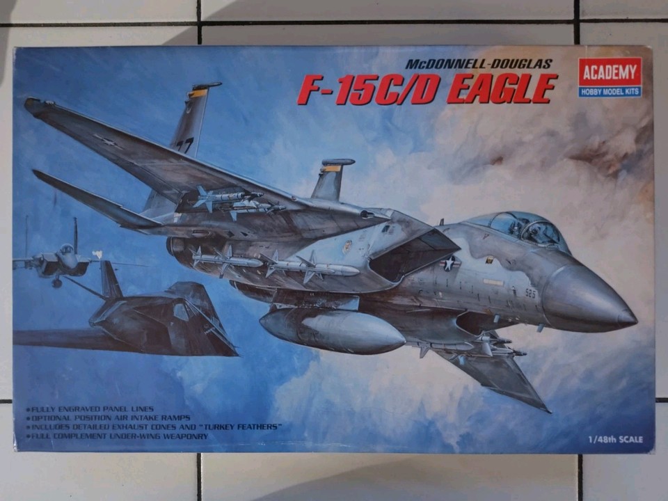 Academy 1/48 Scale F-15B/C Eagle Model Kit | eBay