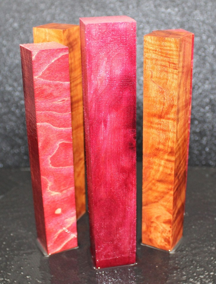 Stabilized Dyed Turning Pen Blocks/Maple/Walnut (SP318) 6Pc | eBay
