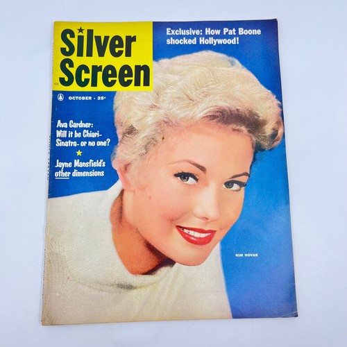 Silver Screen Magazine Oct-1957 Jayne Mansfield John Wayne Ava Gardner ...