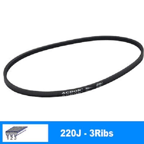 Trans Timing Belt Motor Ribs For DIY RC Model PJ559 220J V-Belt 3/4/5/6 ...