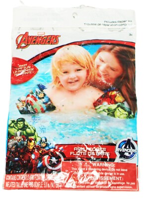 Marvel Comics Avengers - Swim Arm Floats Superhero For Pool Water Beach ...