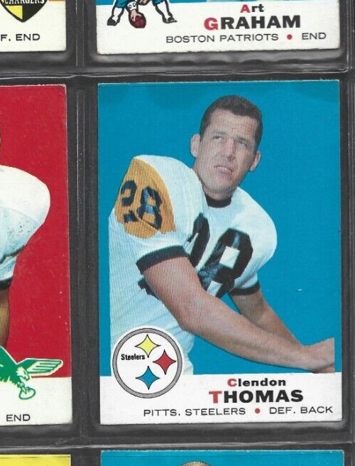 1969 Topps Football #42 Clendon Thomas Steelers NM/Mint | eBay