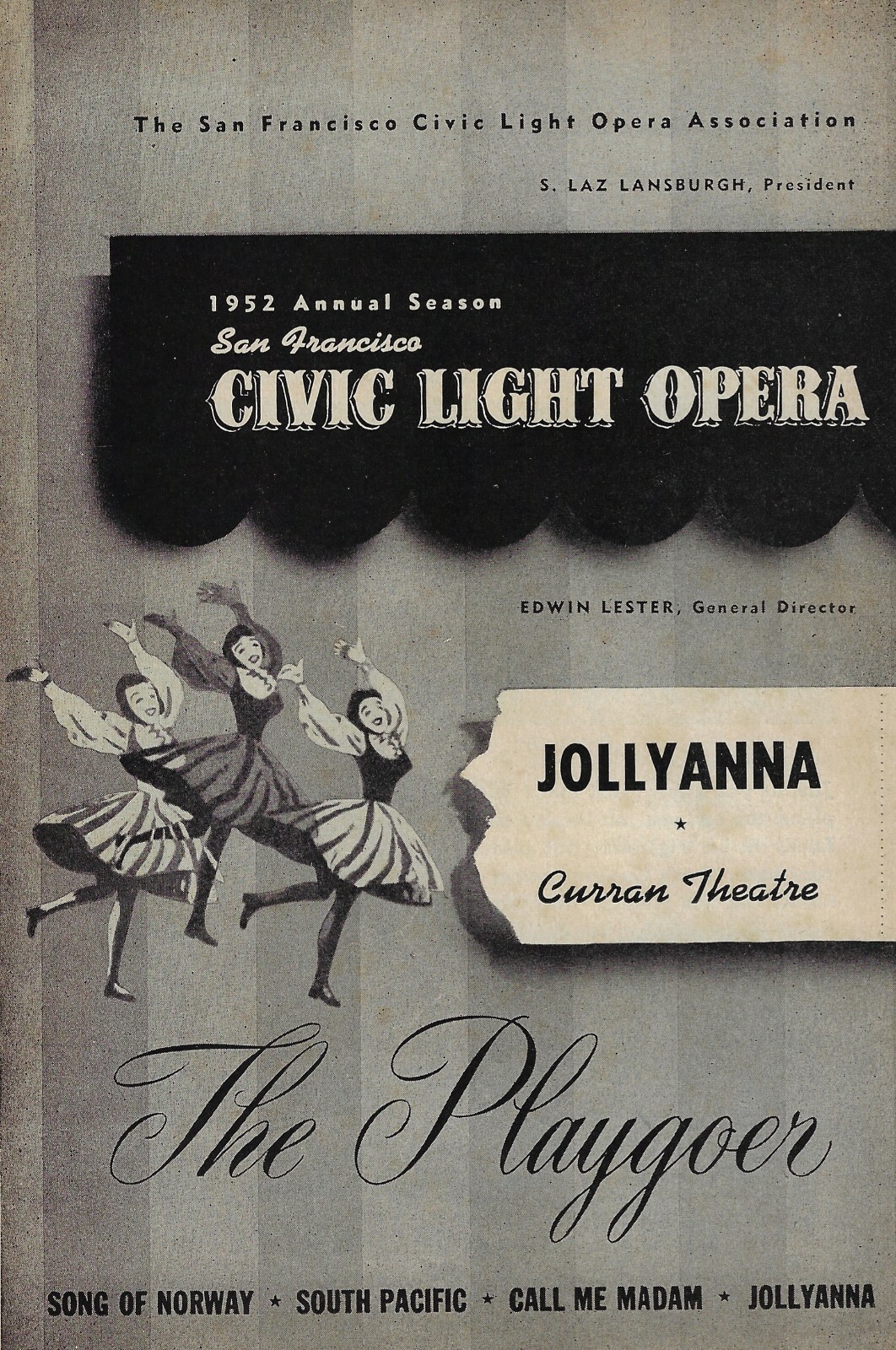 Bobby Clark "JOLLYANNA" ("Flahooley") Mitzi Gaynor / Bil Baird 1952 ...