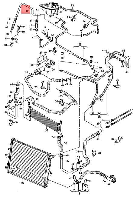 Genuine AUDI VW A5 S5 Cabriolet Q7 Phaeton Coolant Pipe 059121086P | eBay