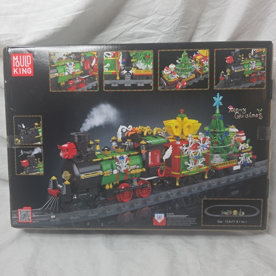 NEW MOC Mould King 12012 Christmas Train building blocks set toy 1457 ...