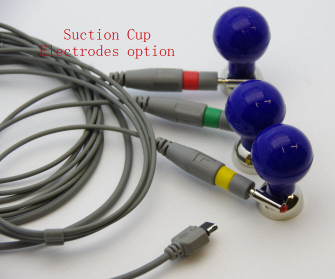MD100B Palm HANDHELD ECG Monitor , FDA, with reusable SUCTION CUP ...