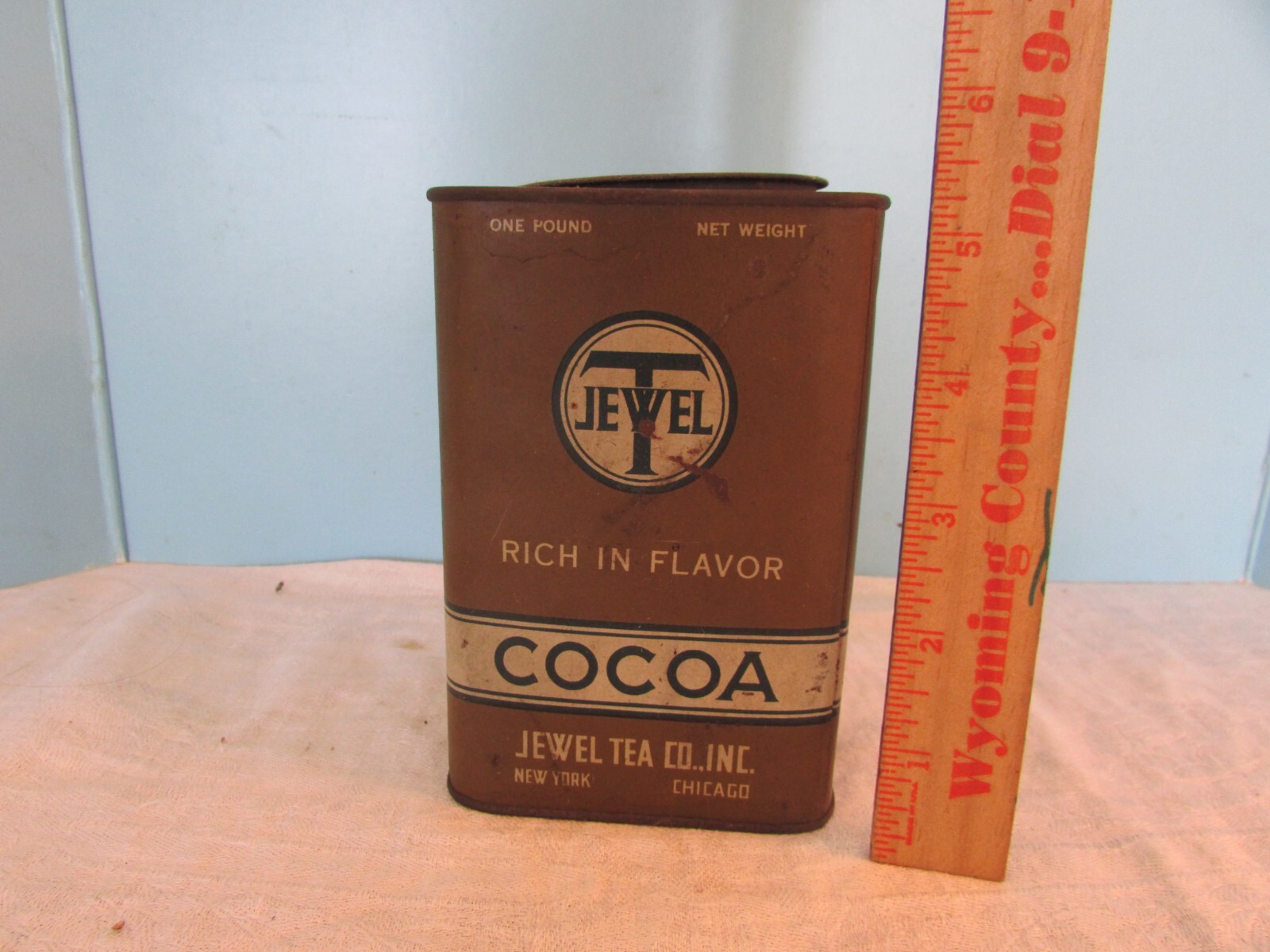 VINTAGE JEWEL TEA CO . COCOA EMPTY STORAGE TIN | eBay