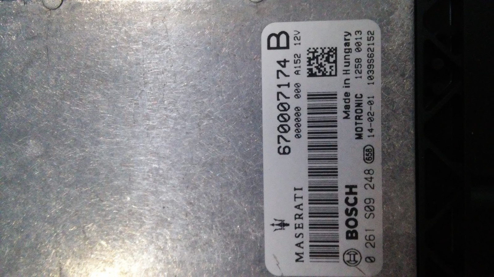 2015 Maserati Ghibli Q4 Engine Motor ECU ECM PCM Control Module ...