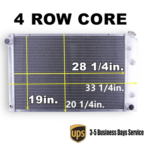 4 Core Aluminum Radiators for 1973-1986 Chevy GMC Pickup C / K 10 20 30 ...