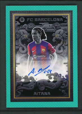 2024 AITANA BONMATI 31/99 AUTO TOPPS YEAR OF THE DRAGON ETCHED IN STONE ...