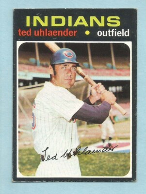 1971 Topps Baseball Ted Uhlaender #347 Cleveland Indians EX | eBay