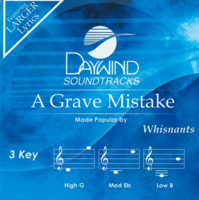 A Grave Mistake - The Whisnants - Accompaniment Track | eBay