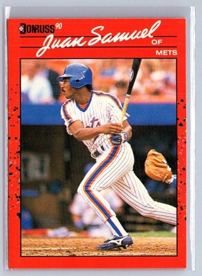 Juan Samuel - 1990 Donruss #53 - New York Mets - NR MINT - HOF - J1 | eBay