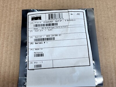 Genuine Cisco CWDM-SFP-1550 Gigabit Ethernet Module - NEW SEALED ...