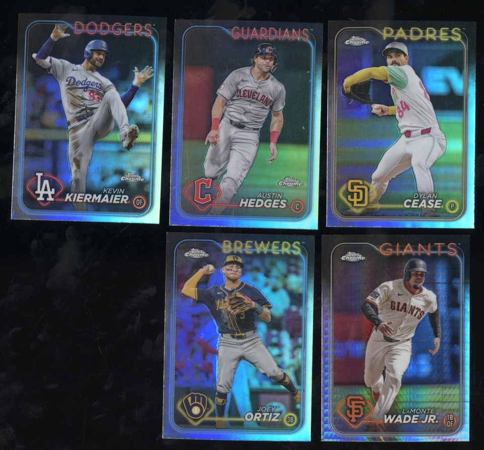 2024 Topps Chrome Baseball 23 Card Lot Refractors/Prisms/Logofractors ...