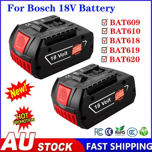 NEW 2Pack 18V BAT609 Li-ion Battery for Bosch 6.0Ah BAT610G BAT618 ...