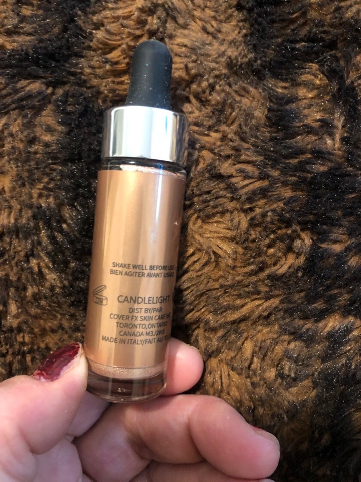 Cover FX Custom Enhancer Drops 0.5 fl. oz. / 15 ml Candelight Shimmer ...
