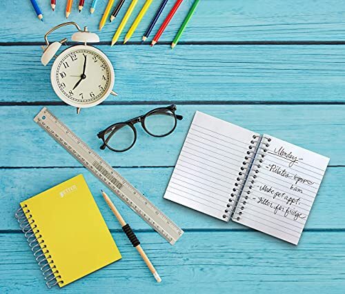 Fat Book Spiral Notebooks 6 Pack Small Notebooks With Poly Plastic ...