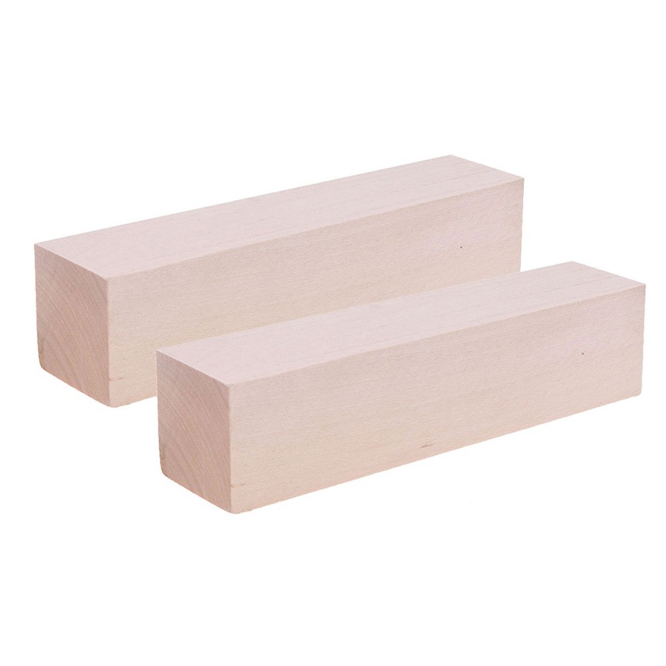 2 Pcs Wood Carving Kits for Beginners Whittling Unfinished Blocks ...