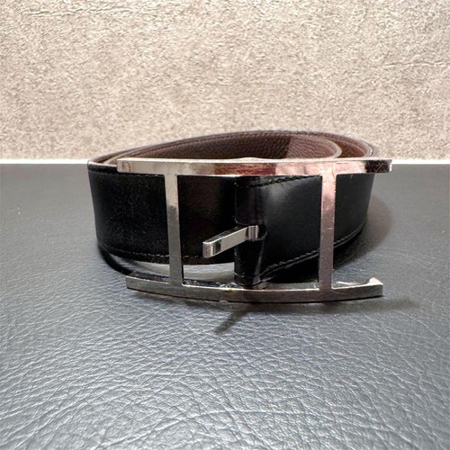 HERMES API Men's Belt Black Reversible From Japan i10949 | eBay