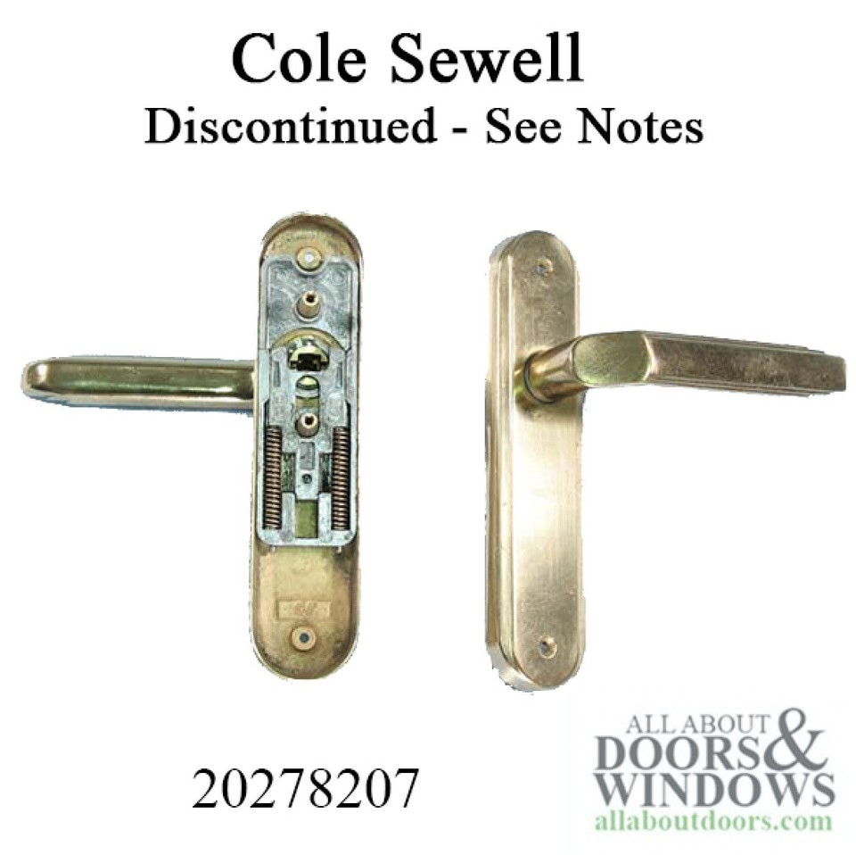 Larson Storm Door Handle With Key Polished Brass Storm Door Hardware ...
