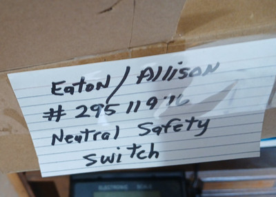 Eaton/Allison Transmission Neutral Safety Switch,# 29511976 | eBay
