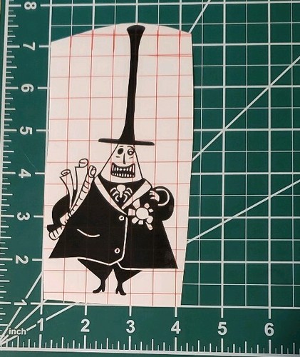 Tim Burton's Nightmare before christmas mayor decal | eBay