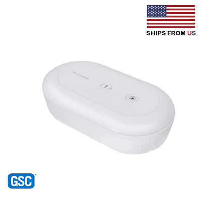 Portable UV Sterilizer Phone Cleaner Box with Wireless Charging Lid ...