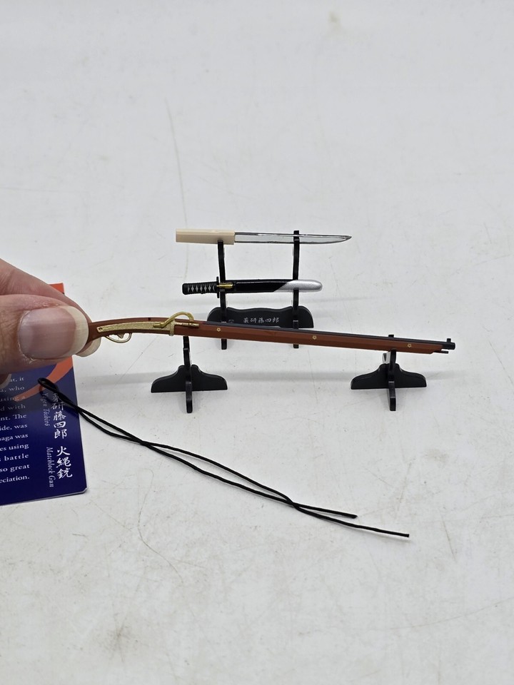 F-Toys 1/8 Scale Matchlock Brown Rifle Gun Miniature Accessory 2 ...