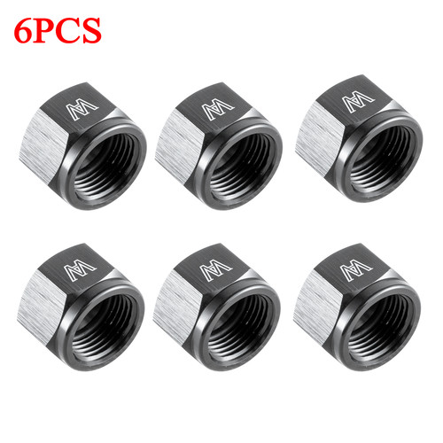 6x 10AN Female Flare Fitting Cap Block Off Nut AN 10 FOR Fuel Systems ...
