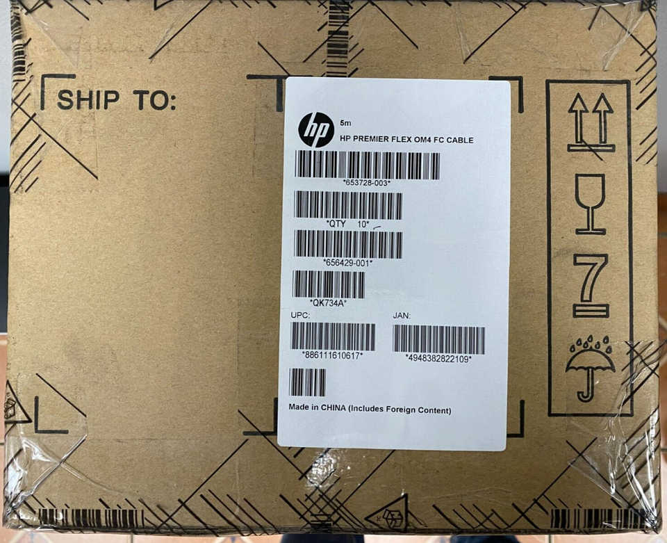 10 New HP Premier Flex Fiber OM4 FC Optic Cable 5M 653728-003 | eBay