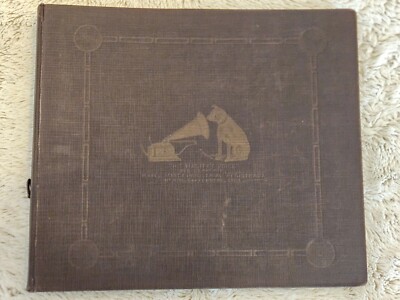 Antique My Master's Voice Record Album With 10 Fox Trot Records Oriole ...
