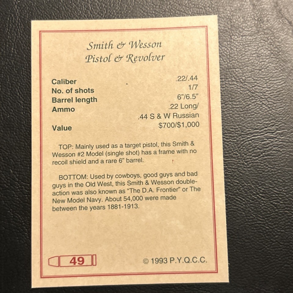 Jb2 Great Guns 1993 Gold Shield 49 Smith, Wesson, Pistol, Revolver ...