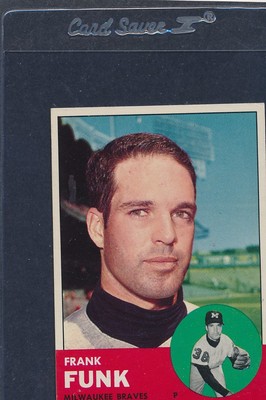 1963 Topps #476 Frank Funk Braves EX 63T476-90316-1 | eBay
