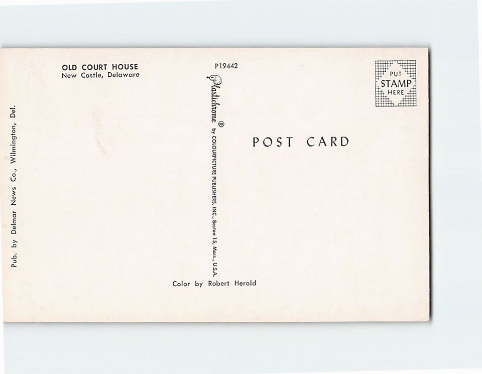 Postcard Old Court House Delaware USA | eBay