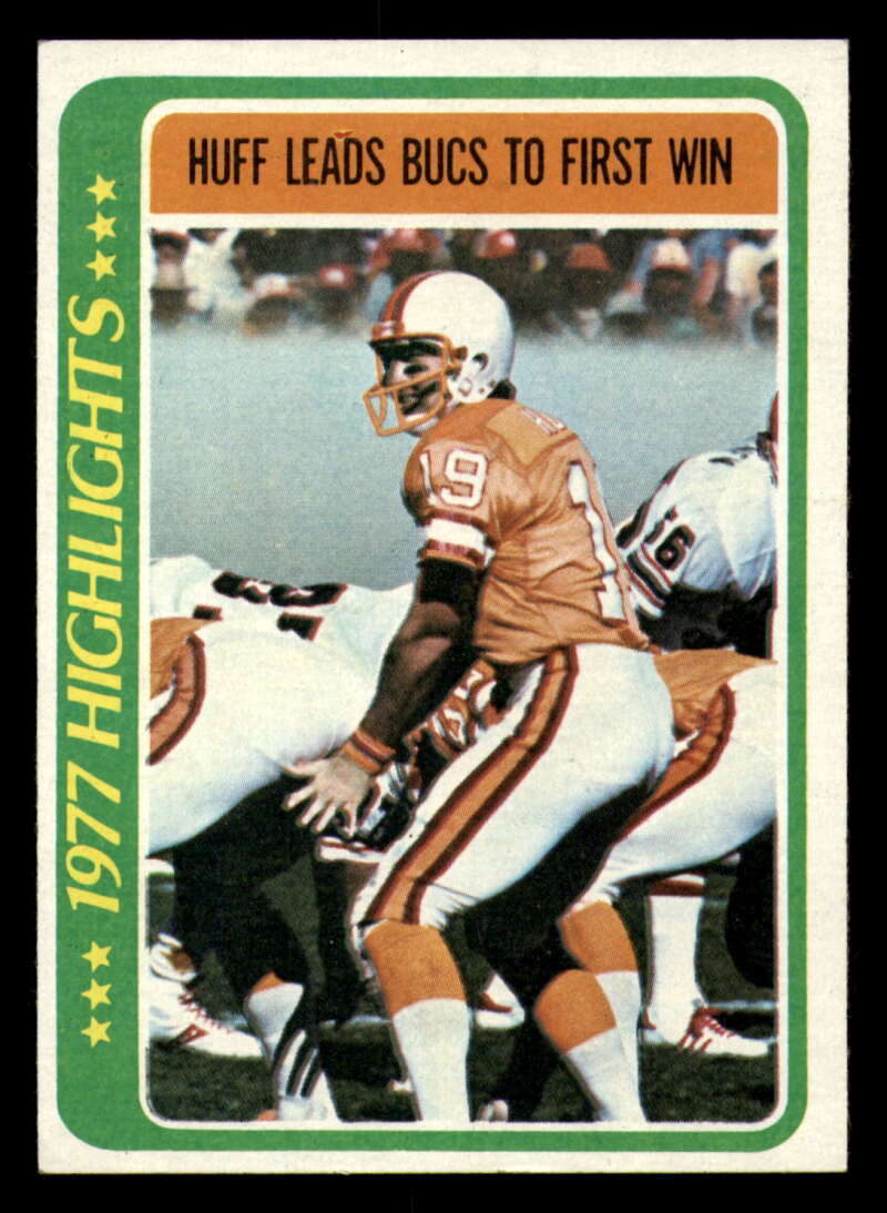 1978 Topps #1 Gary Huff Tampa Bay Buccaneers Football Card NM-MT HL ID ...