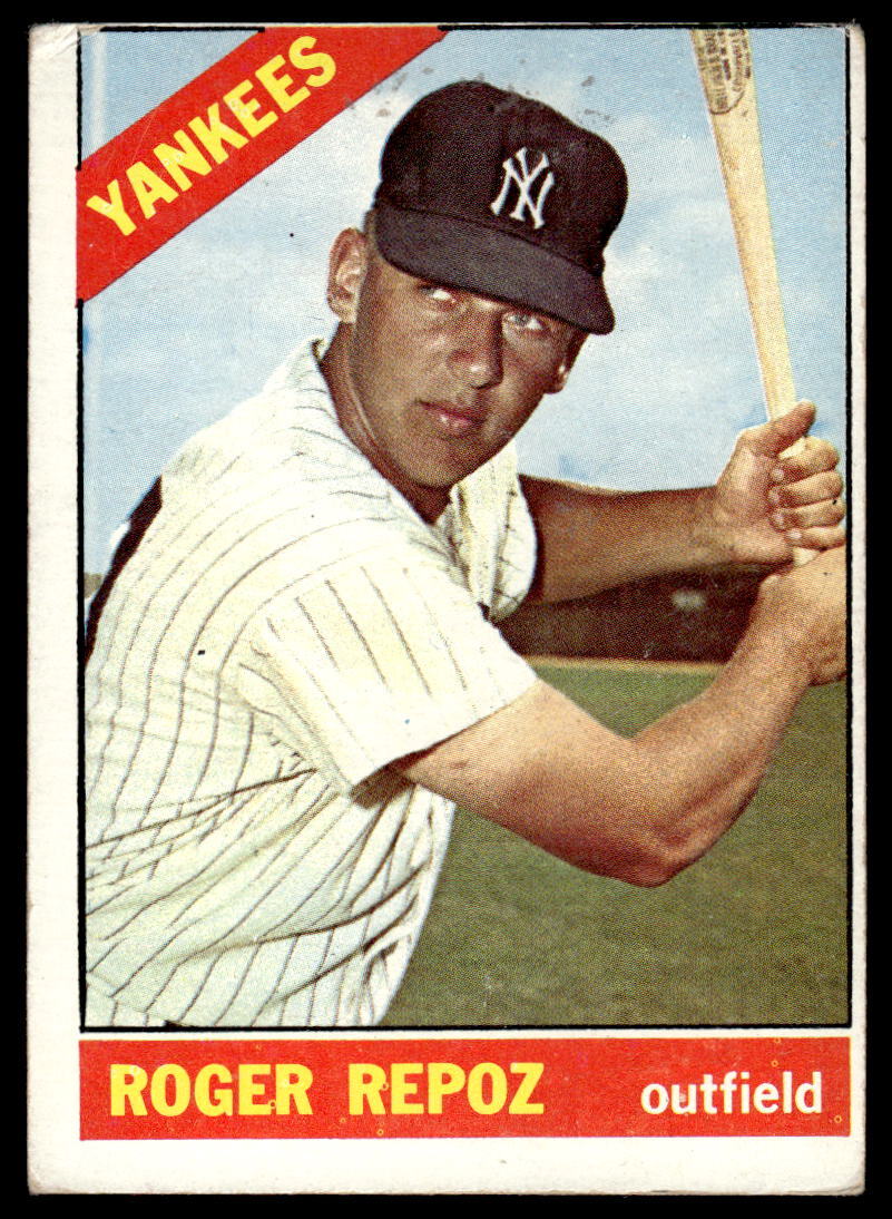 1966 Topps Roger Repoz #138 New York Yankees Baseball Card | eBay