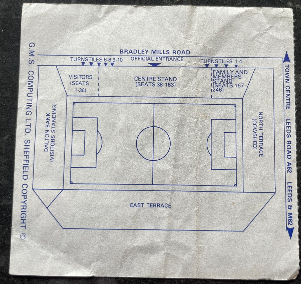 Huddersfield Town v Sunderland 9th October 1991 Rumbelows League Cup ...