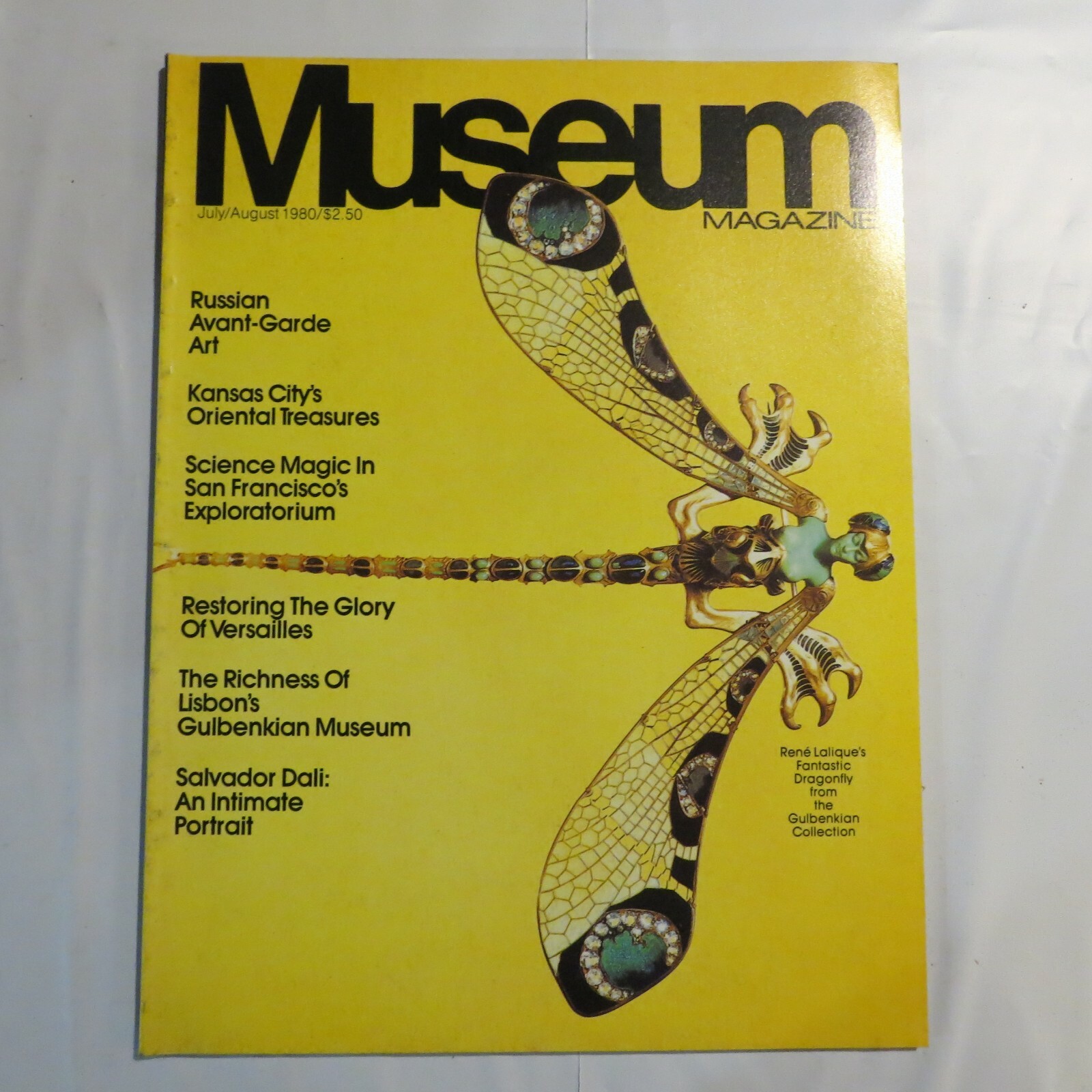 Museum July August 1980 Avant-Garde Oriental Salvador Dali Dragonfly S4 ...