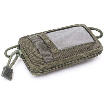 Tactical Molle Pouch Key EDC Wallet Coin ID Card Bag Hiking Money Waist ...