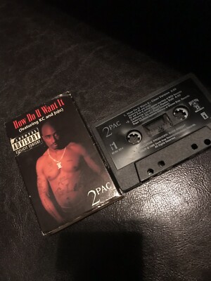 2pac Tupac How Do U Want It Cassette Tape Rare Death Row Records Single ...