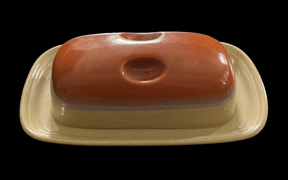 Mikasa Potters Art Country Cabin Covered Butter Dish Ben Seibel Design ...