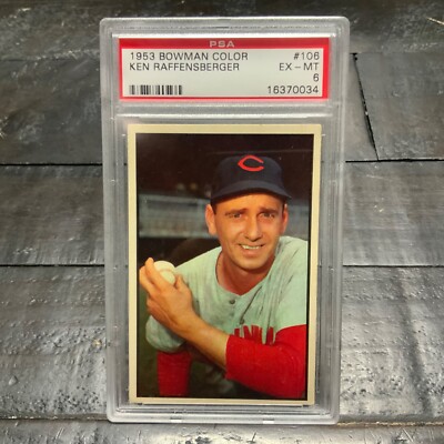 1953 Bowman Color Ken Raffensberger #106 *Reds* PSA 6 EX-MT | eBay