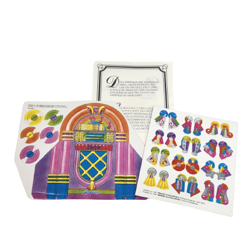 VINTAGE 1987 BARBIE SENSATIONS BECKY DOLL # 4977 JUKEBOX + EARRING ...