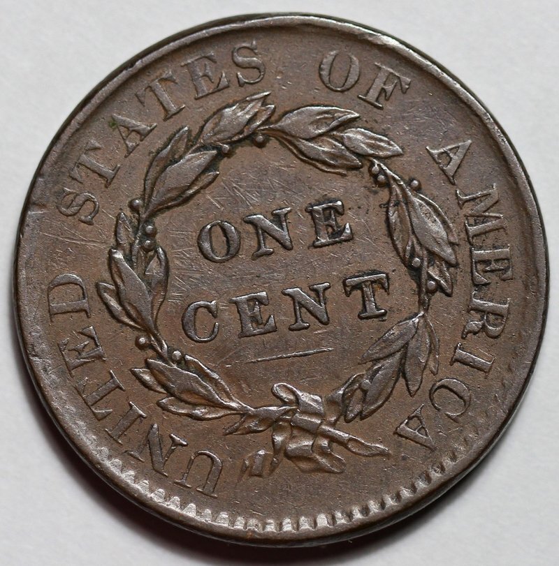 1820 Coronet Head Large Cent - Rotated Die - US 1c Copper Coin | eBay