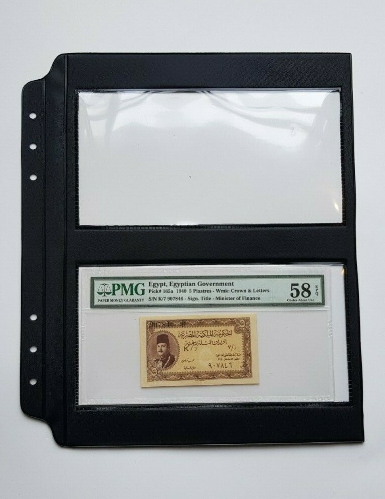 Graded Certified Banknotes Clear Currency Album PCGS Paper Money ...