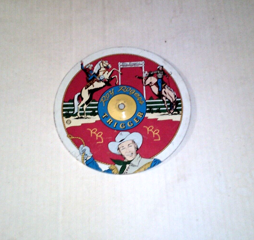 Vintage Tin Litho Disc From Roy Rogers Lucky Horseshoe Game | eBay