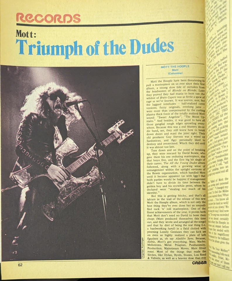 Creem Magazine October 1973 Pink Floyd, Van Morrison, New York Dolls ...