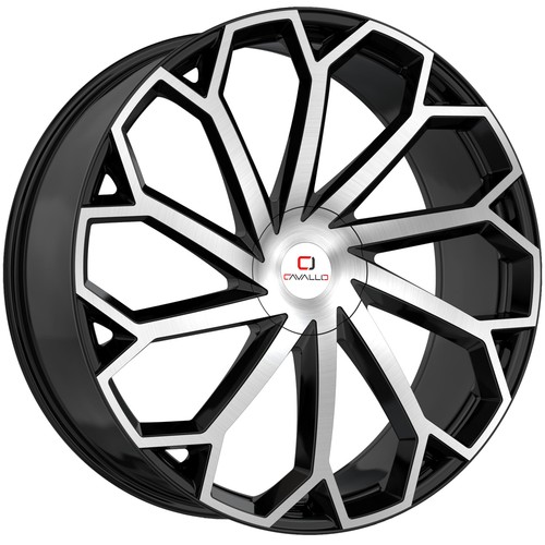 Cavallo CLV-51 18x8 4x100/4x4.5" +35mm Black/Machined Wheel Rim 18 ...